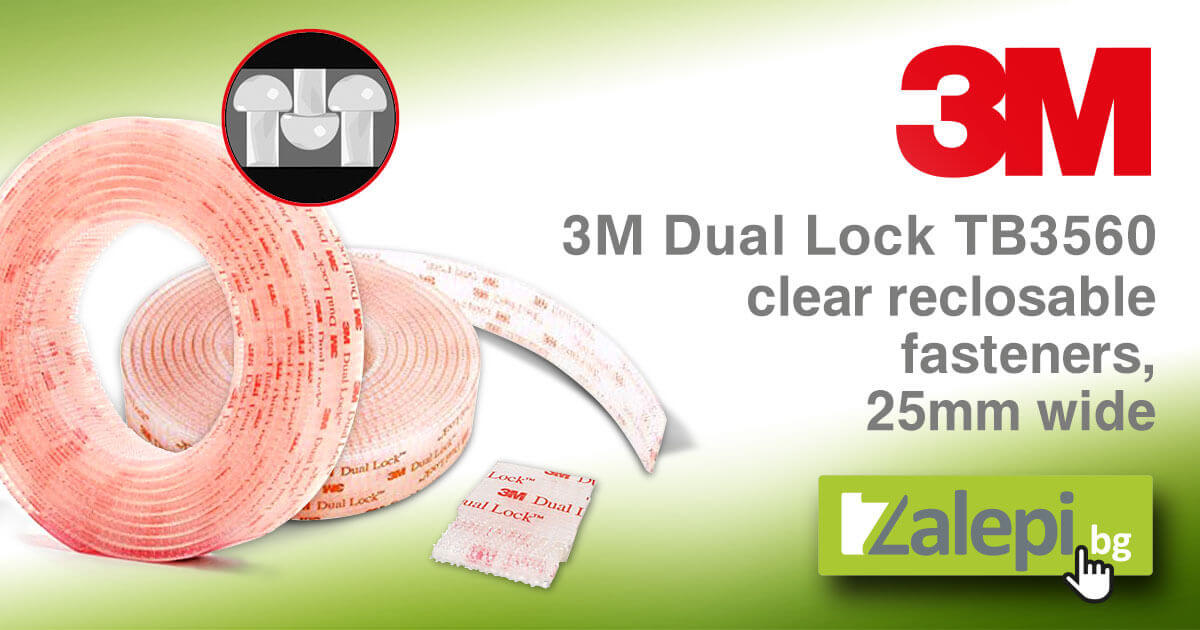3M Dual Lock SJ3560 25mm x 3.05m | Reclosable Fasteners | zalepi.eu