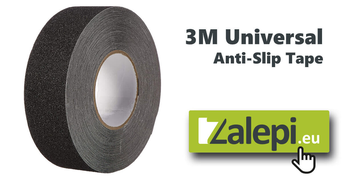 3M Universal Anti-Slip Tape, Black, 20m | Zalepi.eu